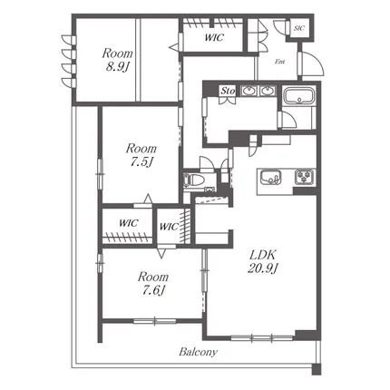 【皛 3LDK 107.08m² ¥324,000〜】の特集ページ！スタイルプラス名古屋